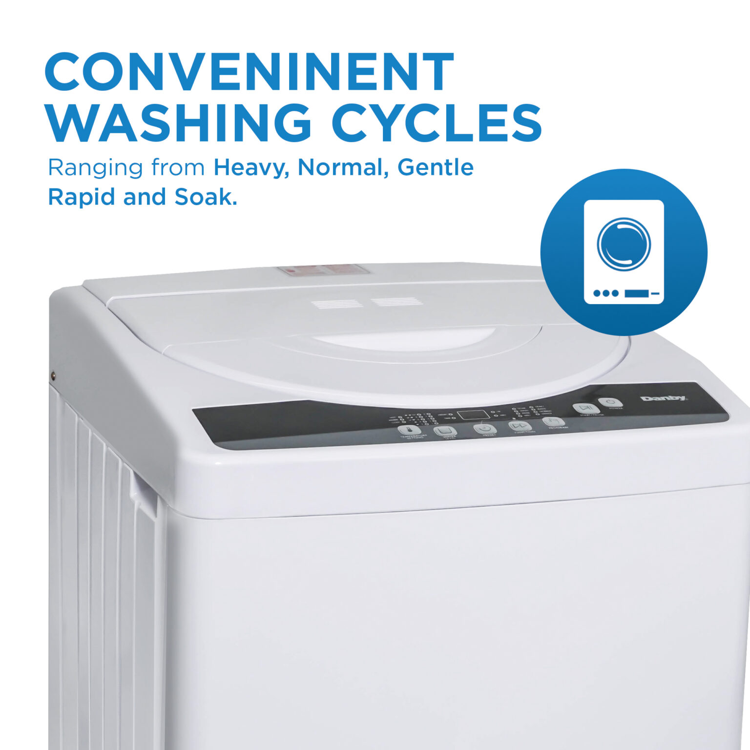 Danby 1.8 cu. ft. Washing Machine - DWM065A1WDB-6 | Danby Canada