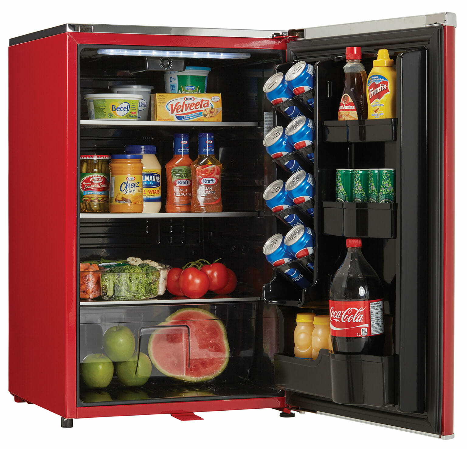 Danby 4.4 cu. ft. Contemporary Classic Compact Fridge in Metallic Red ...