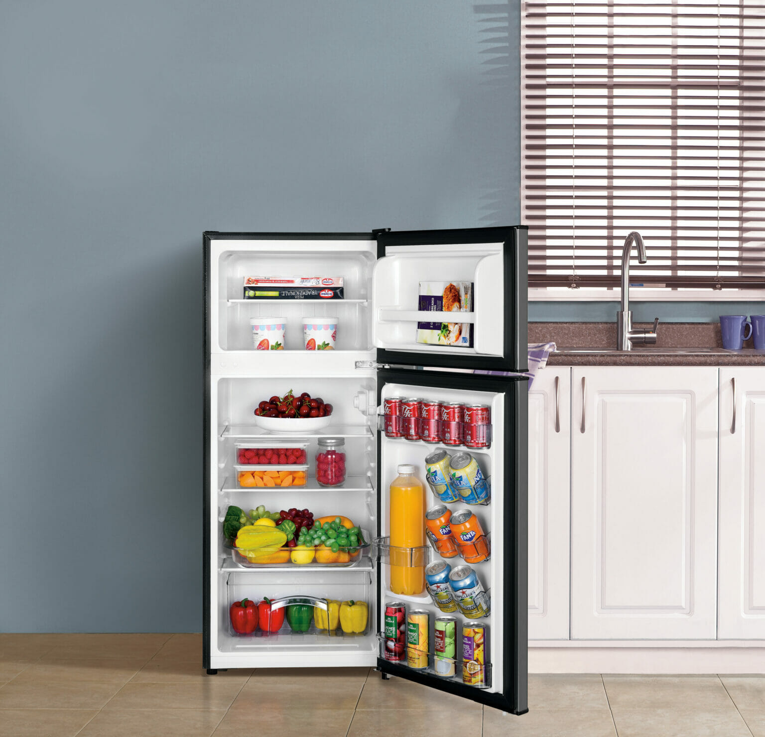 Danby 4.5 cu. ft. 2 Door Compact Fridge in Stainless Steel ...