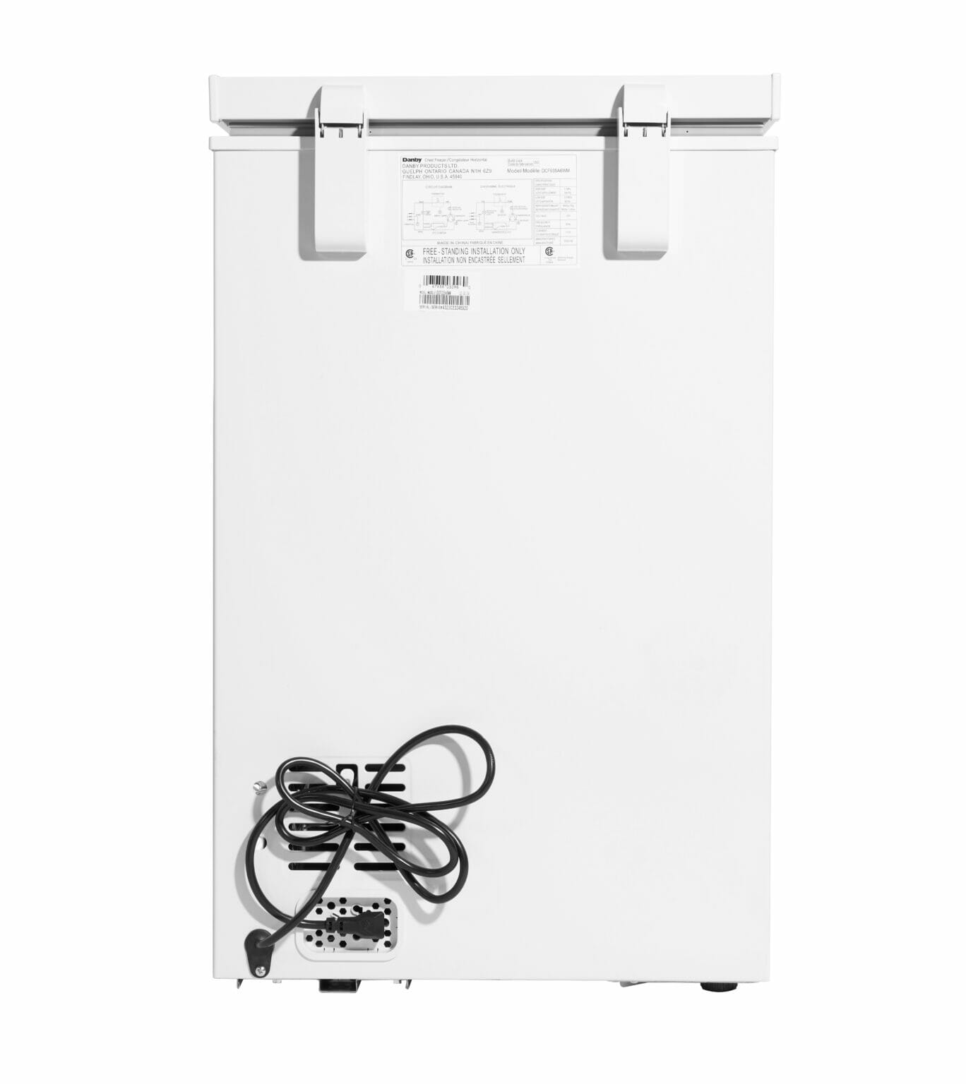 Danby 3.5 cu. ft. Square Model Chest Freezer in White - DCF035A6WM ...