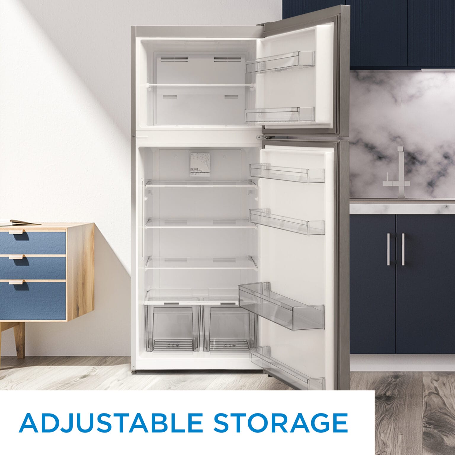 Danby 14.3 cu. ft. Frost-Free Fridge with Top Mount Freezer in ...