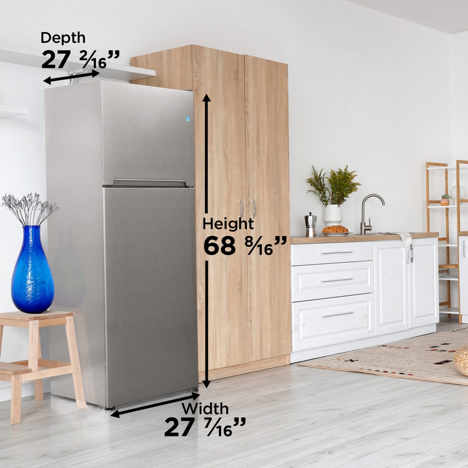 Danby 14.3 cu. ft. Frost-Free Fridge with Top Mount Freezer in ...