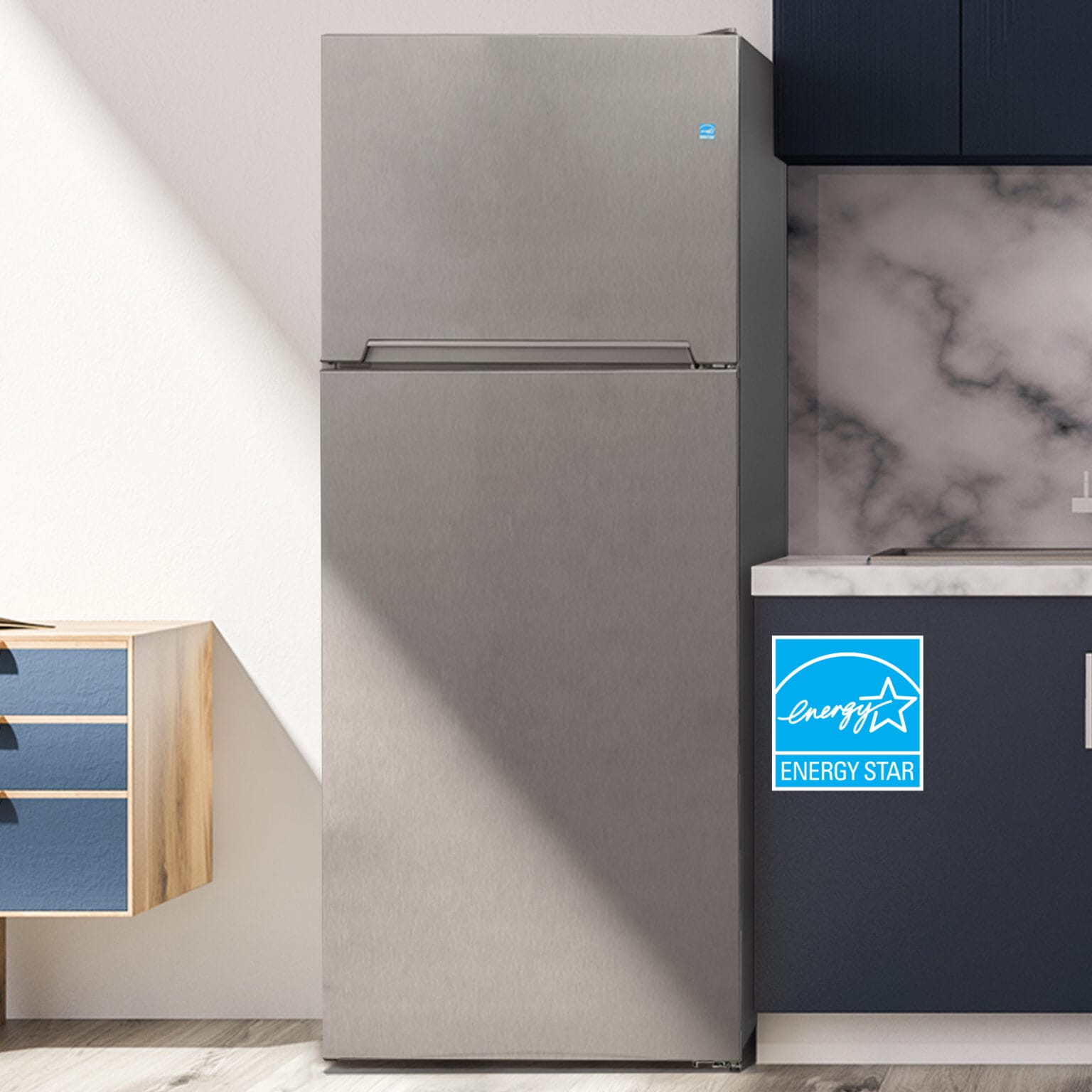 Danby 14.3 cu. ft. Frost-Free Fridge with Top Mount Freezer in ...