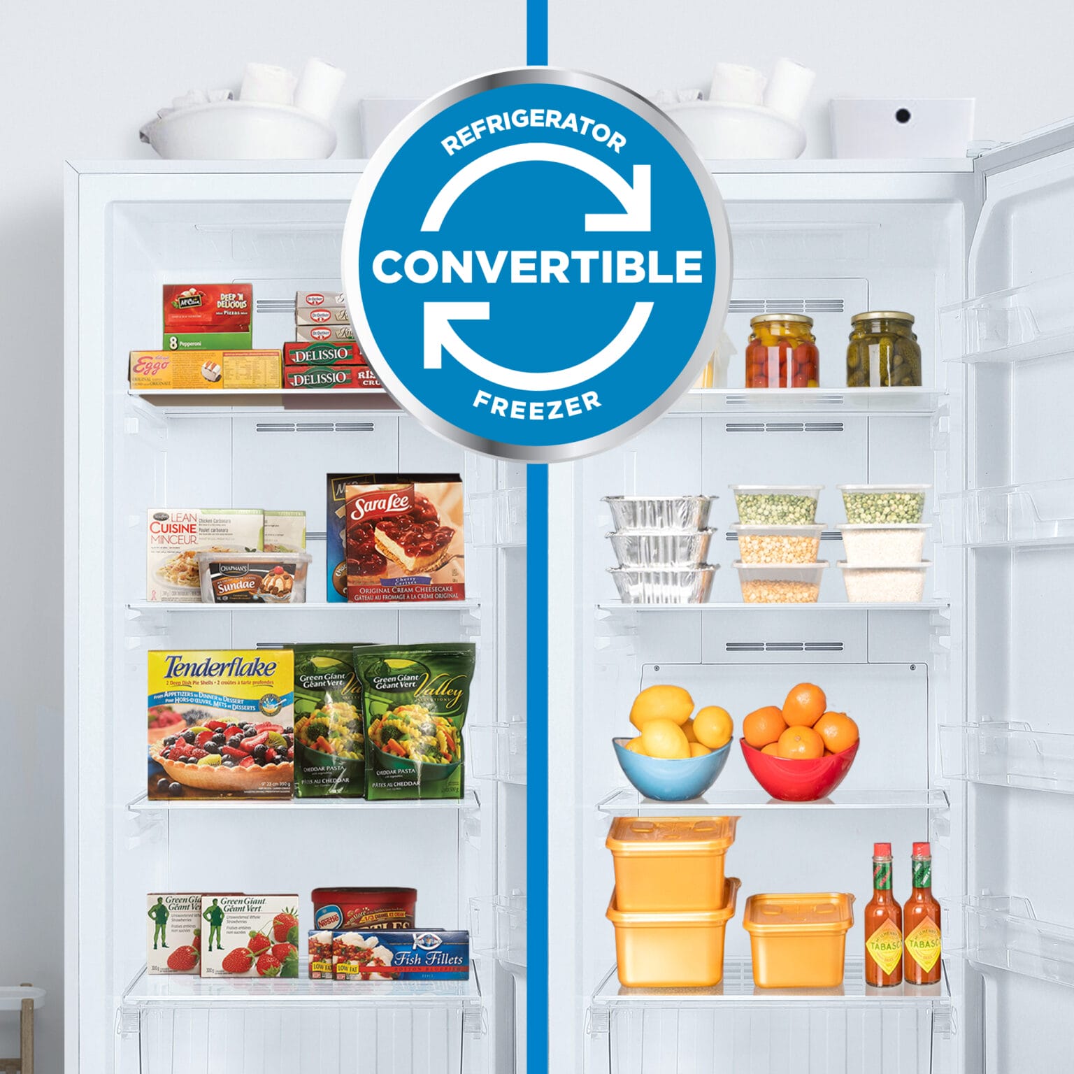 Danby 14.0 cu. ft. Frost Free Convertible Upright Freezer in White ...