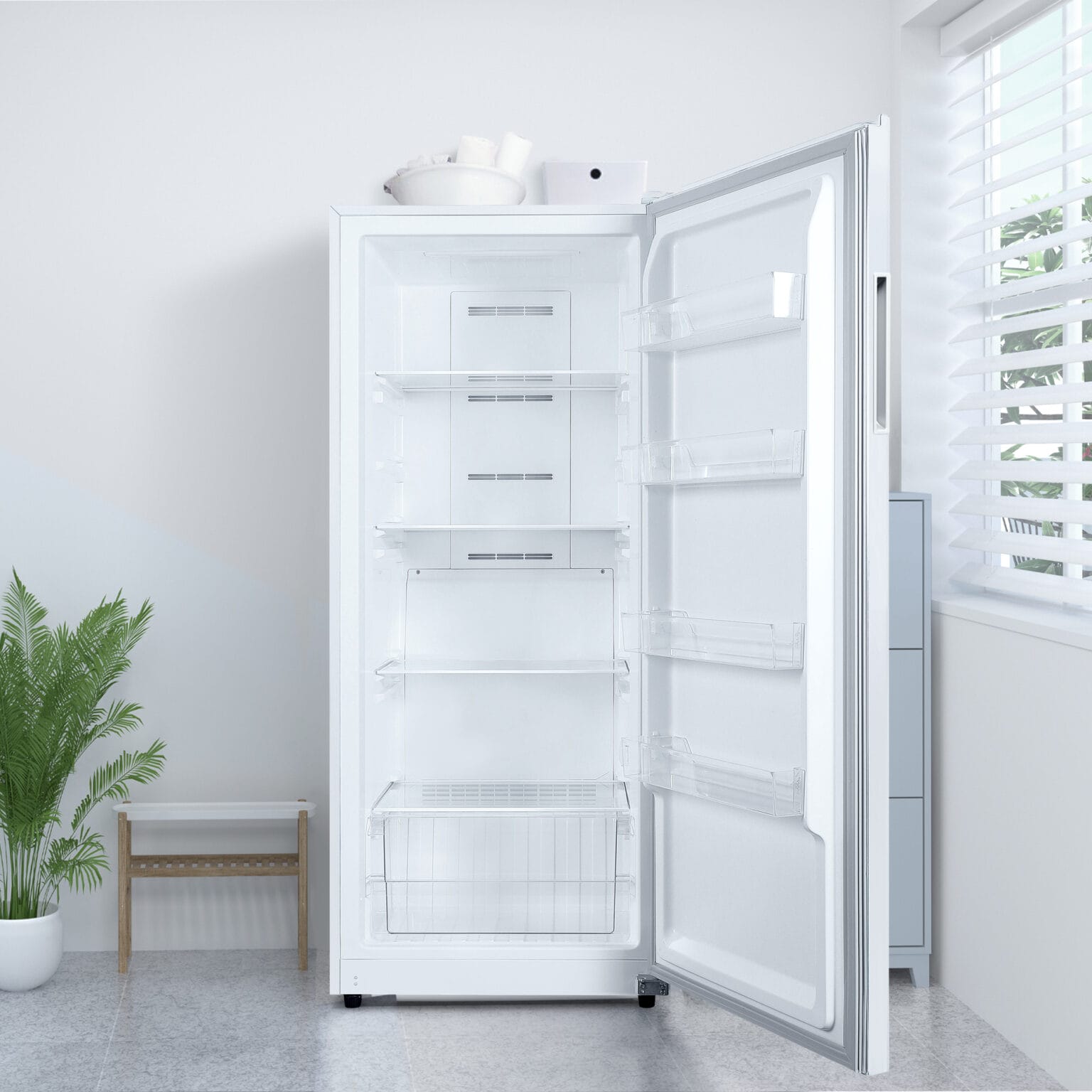 Danby 14.0 cu. ft. Frost Free Convertible Upright Freezer in White ...