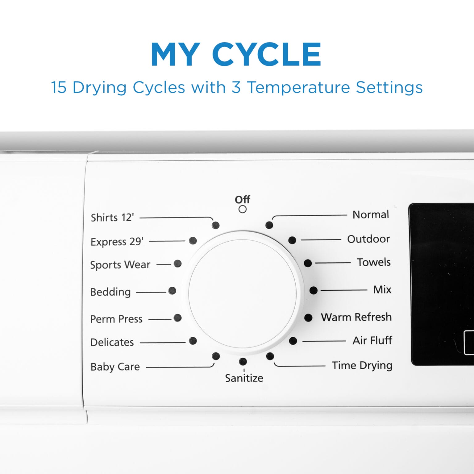 Danby 24" Stackable Compact Condensing Sensor Dryer in White ...