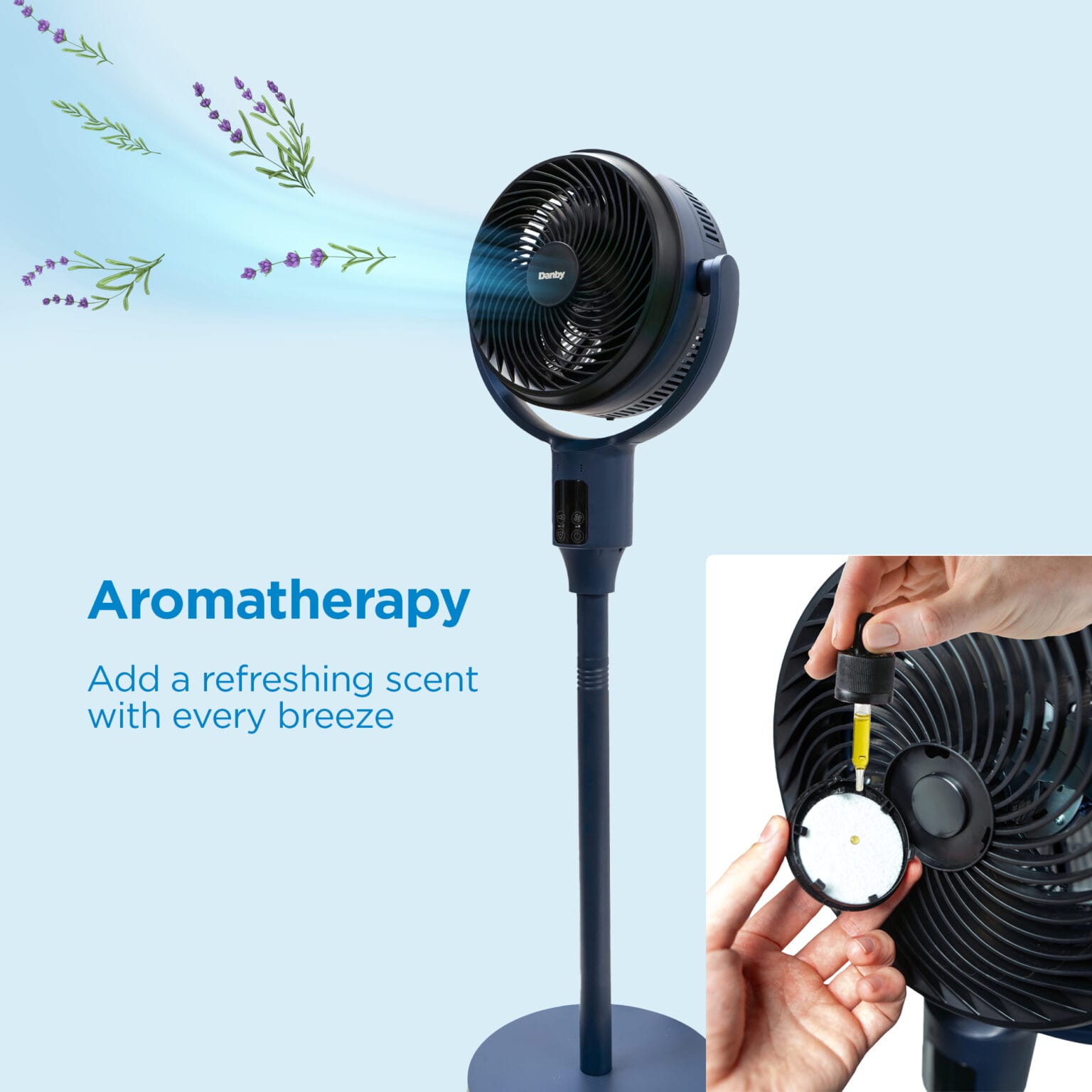 Danby 7 Inch 9-speed Ultra Quiet Air Circulator Fan with DC Motor in ...