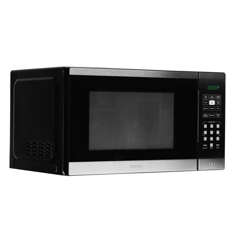 Danby 0.9 cu. ft. Countertop Microwave in Black and Stainless Steel ...