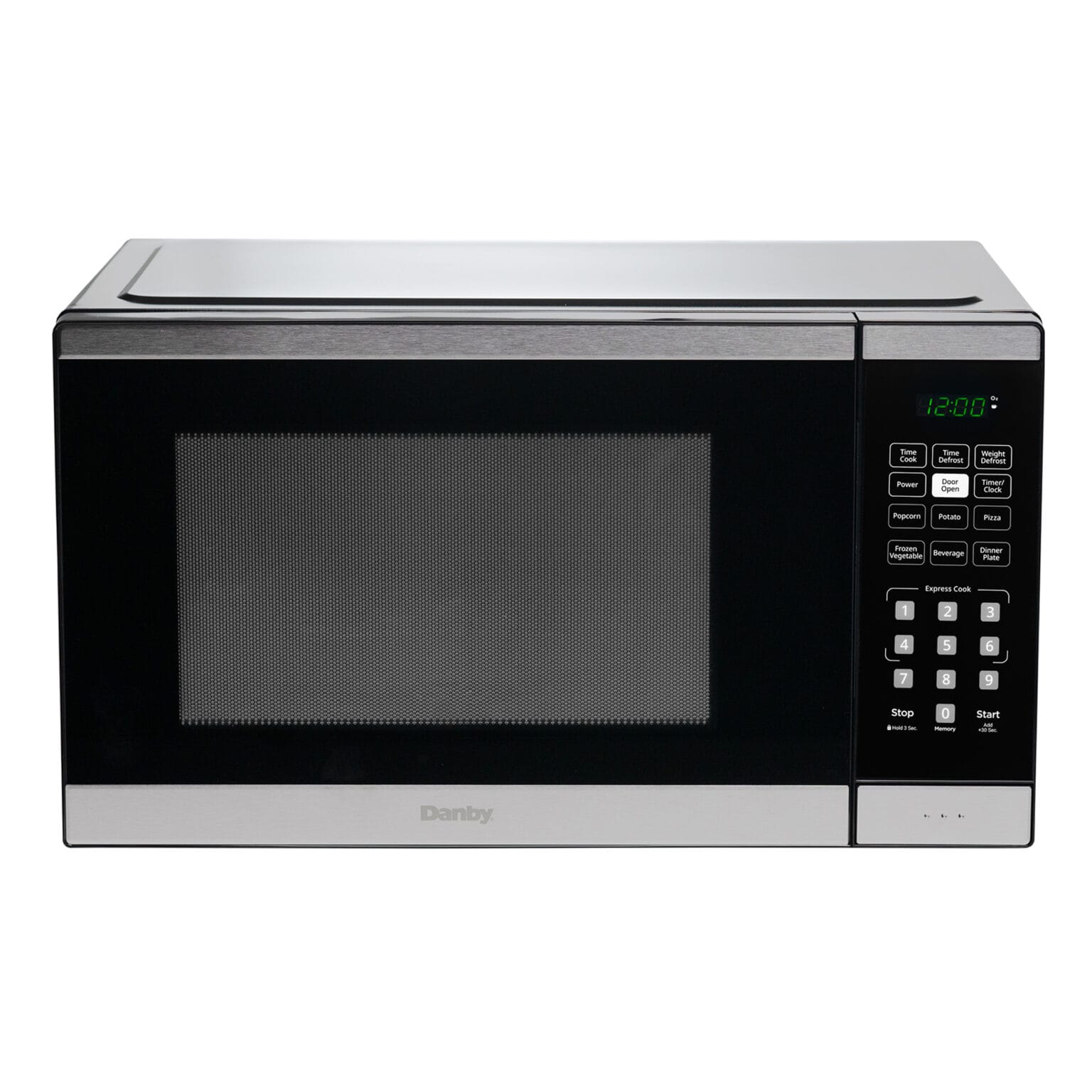 Danby 1.1 cu. ft. Countertop Microwave in Black and Stainless Steel ...