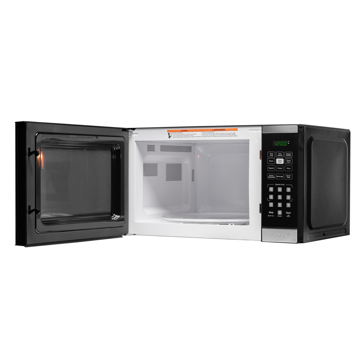 Danby 1.1 cu. ft. Countertop Microwave in Black and Stainless Steel ...