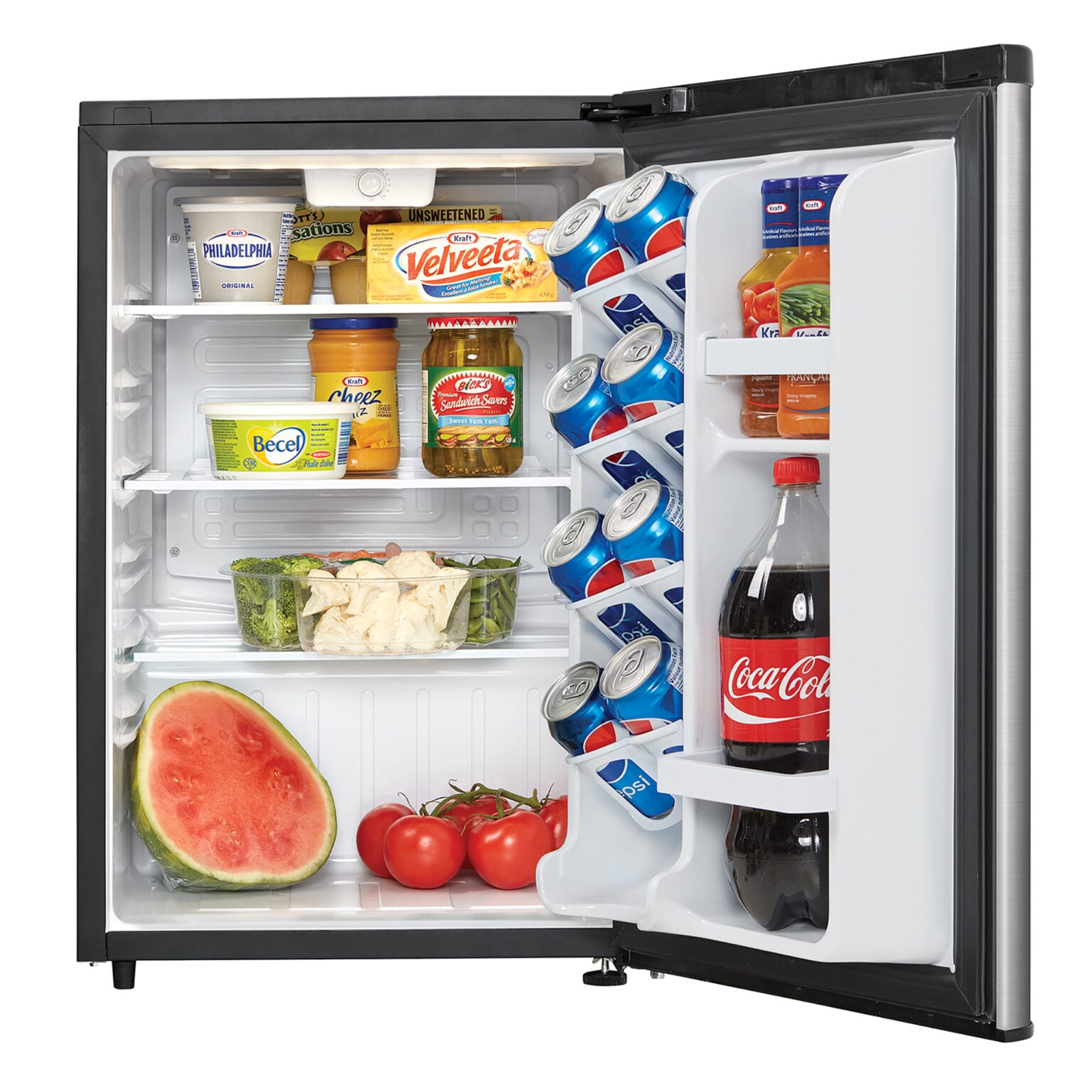 Danby 2.6 cu. ft. Compact Fridge in Stainless Steel Look ...