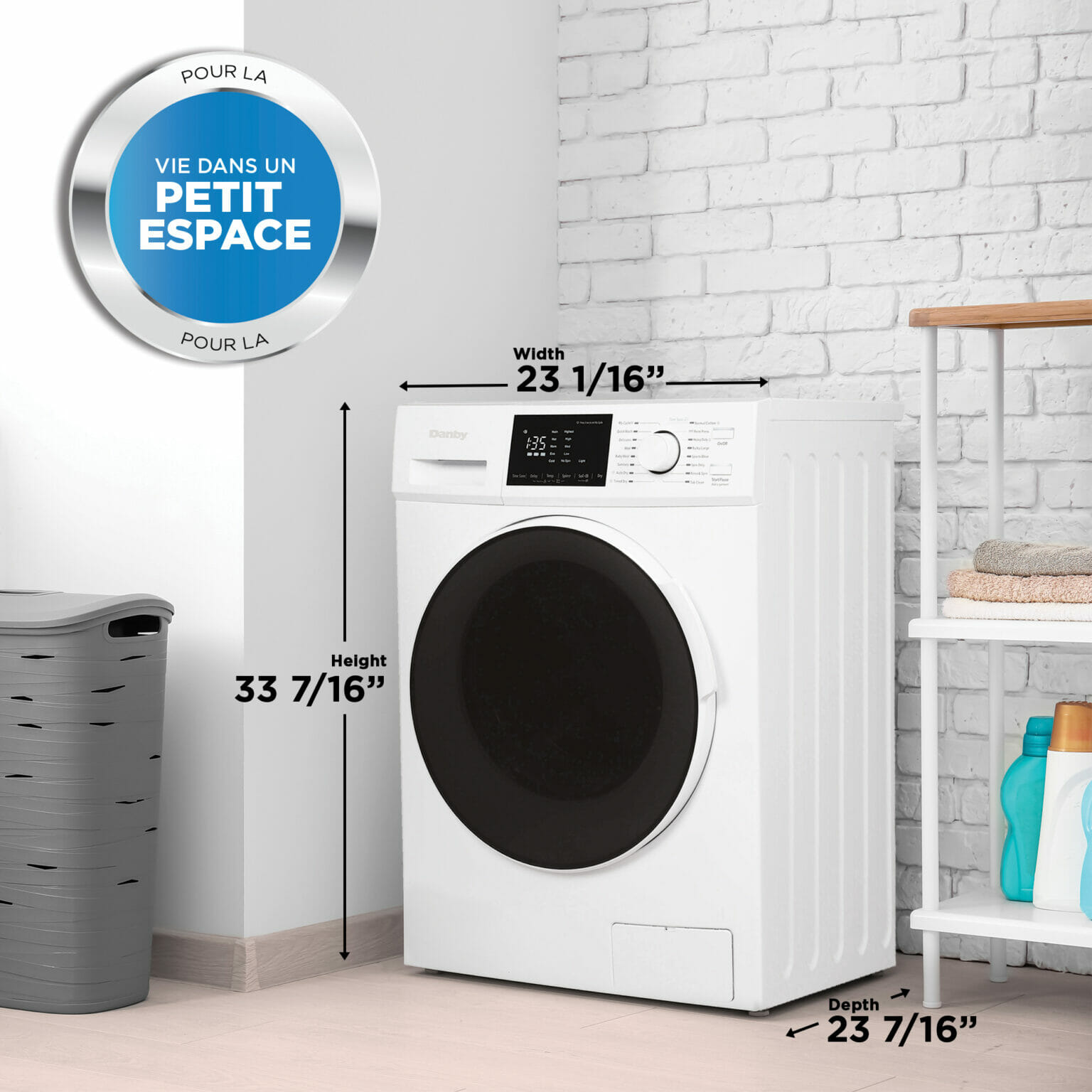 Danby Laveuse-sécheuse sans évent 2,7 pi3 tout-en-un en Blanc ...