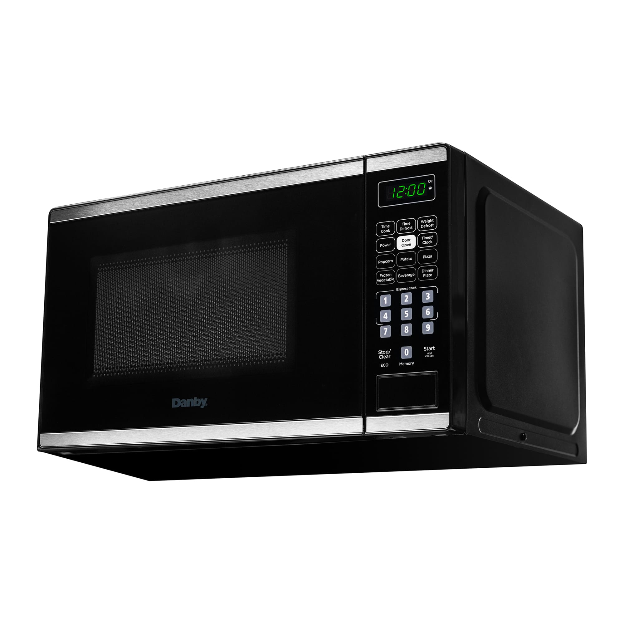 Danby 0.7 cu. ft. Countertop Microwave in Black and Stainless Steel ...