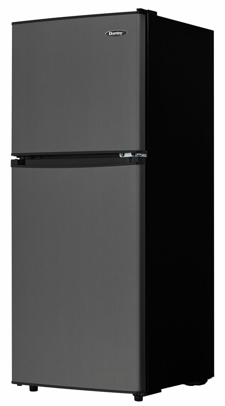 Danby 4.7 cu. ft. 2-door Compact Fridge in Black Stainless Steel Look ...