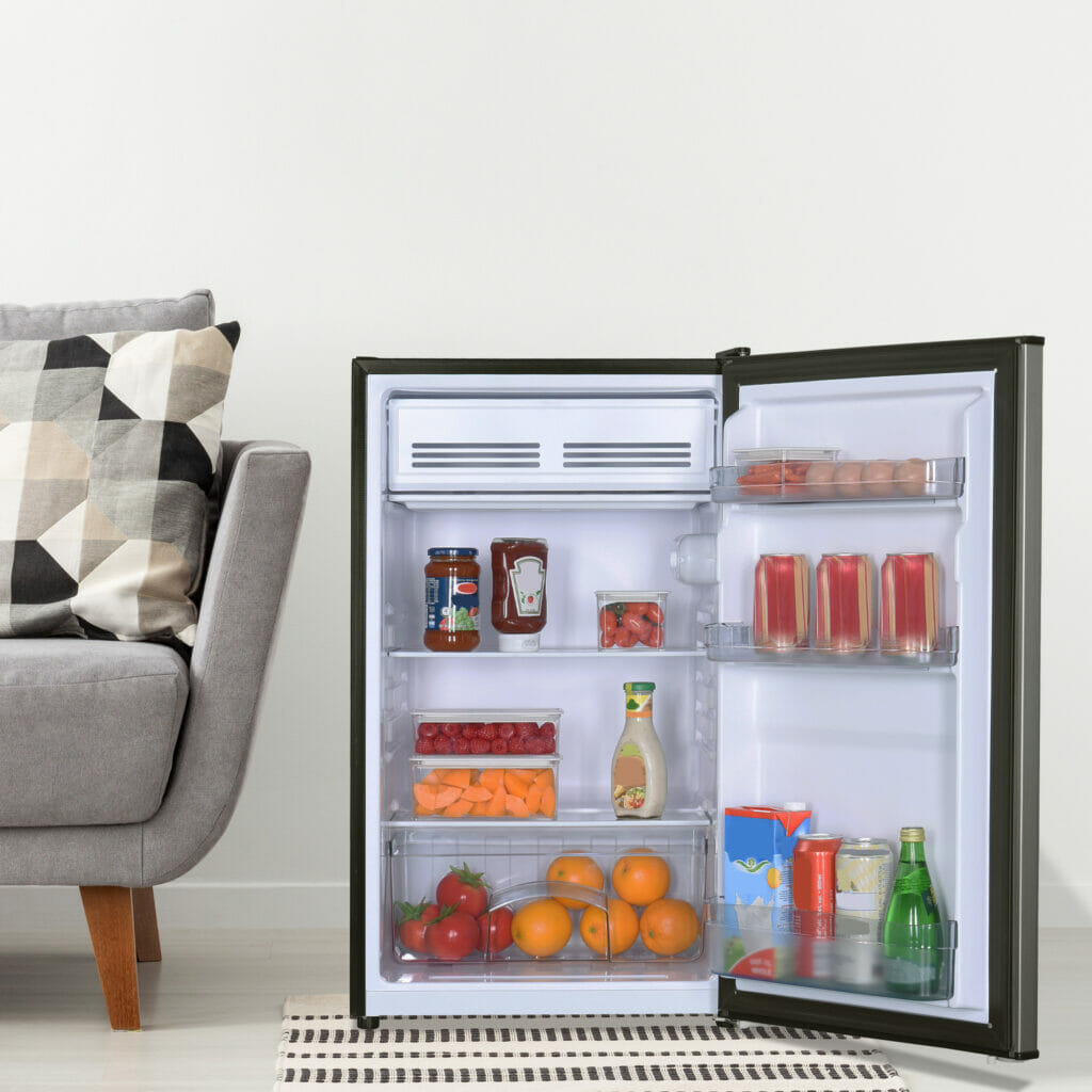 4.4 Cu Ft Frigidaire 4.4 Cu Ft Compact Fridge - Black Stainless Steel ...